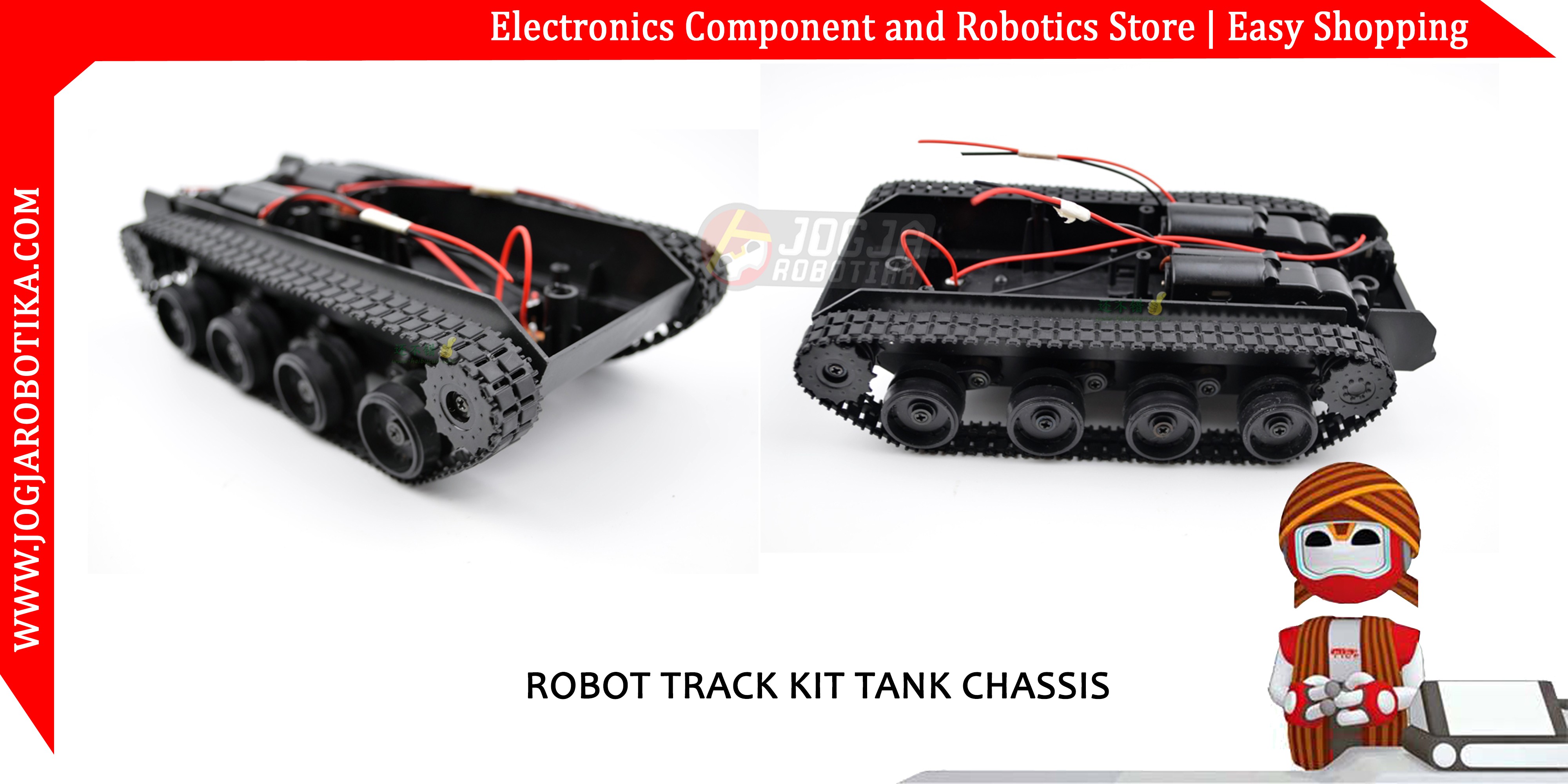 jual ROBOT TRACK KIT TANK CHASSIS