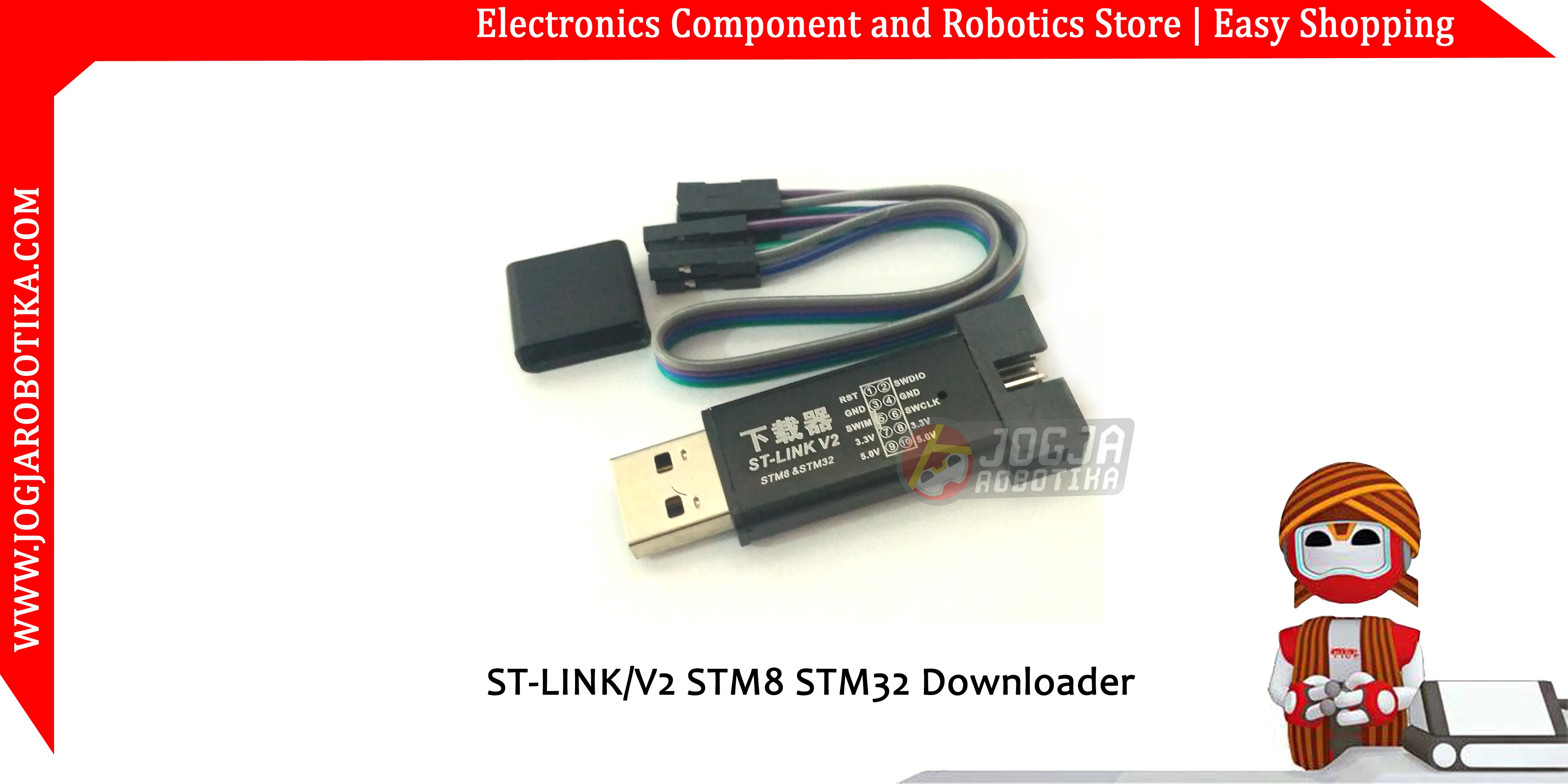 jual ST-LINK/V2 STM8 STM32 Downloader