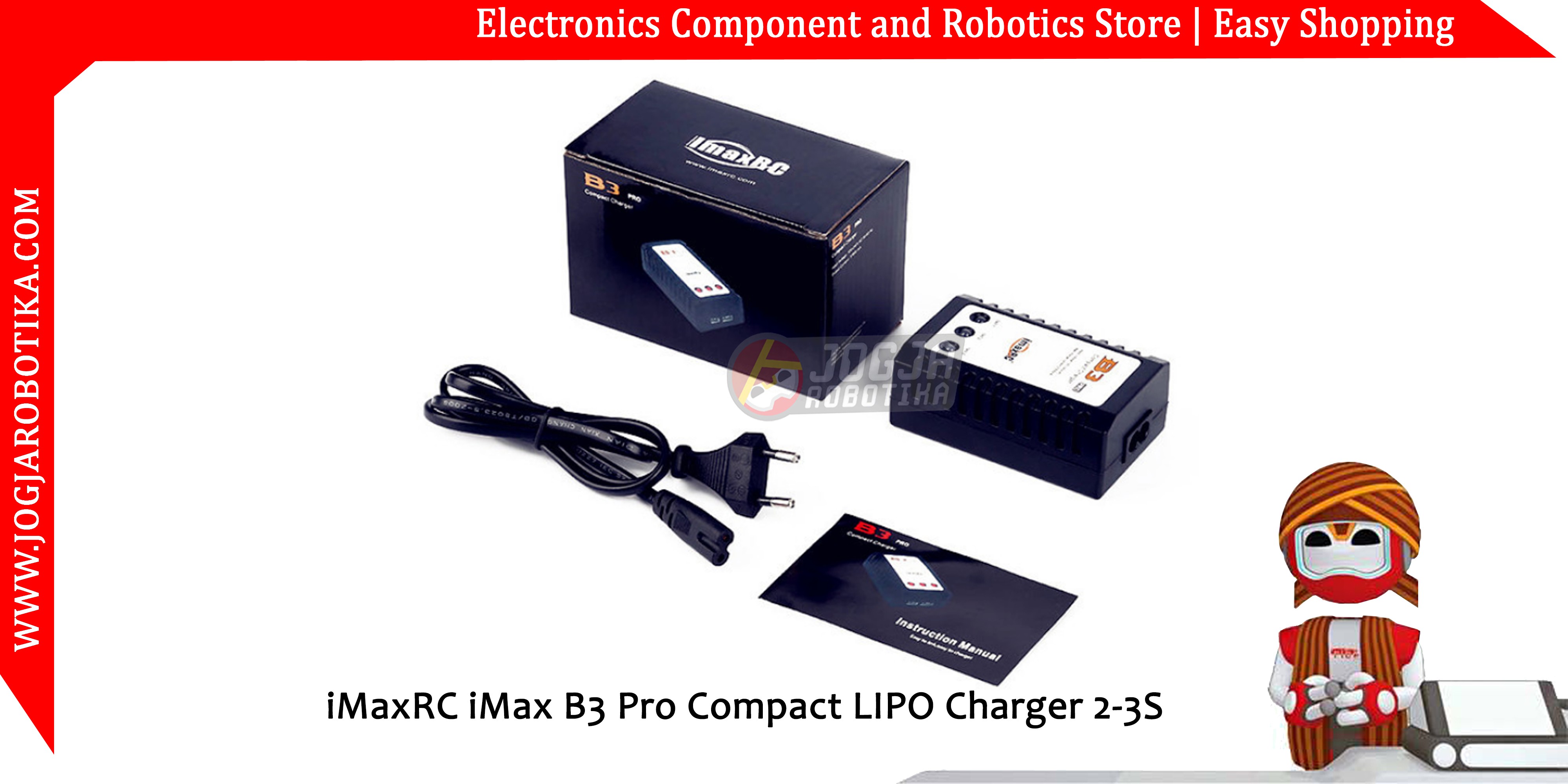 Jual iMaxRC iMax B3 Pro Compact LIPO Charger 2-3S