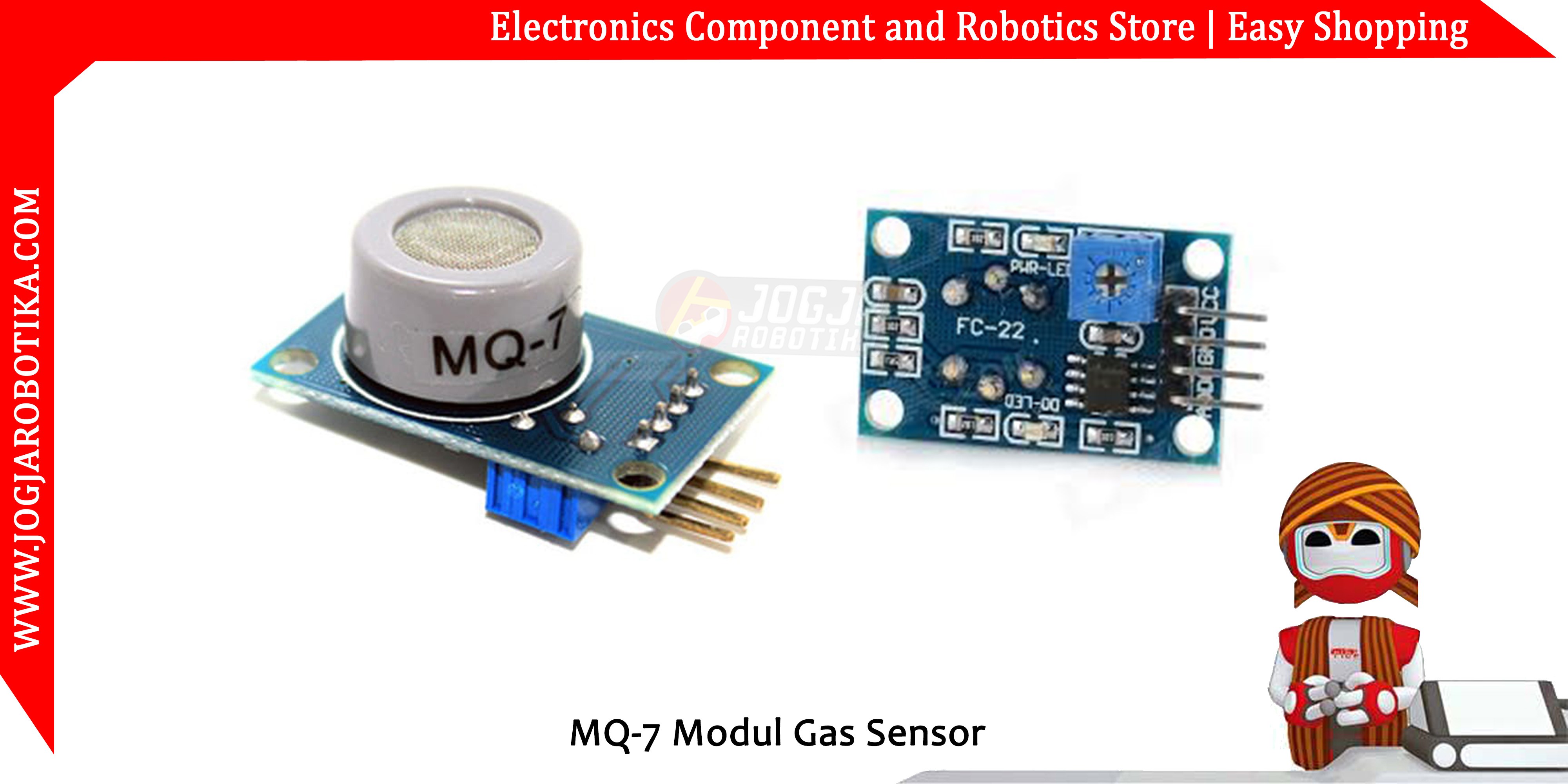Jual MQ-7 Modul Gas Sensor