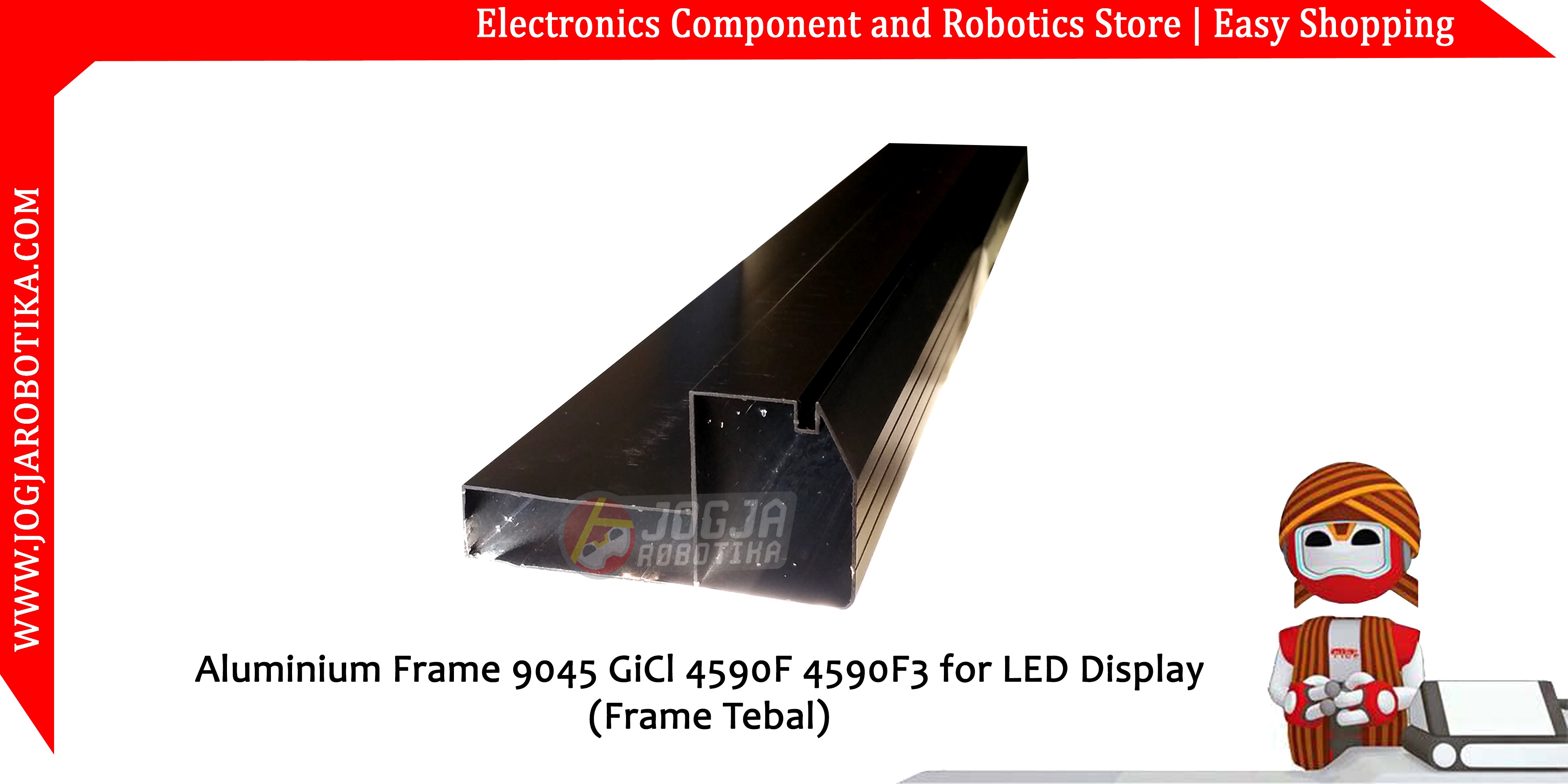jual Aluminium Frame 9045 for LED Display (Frame Tebal)