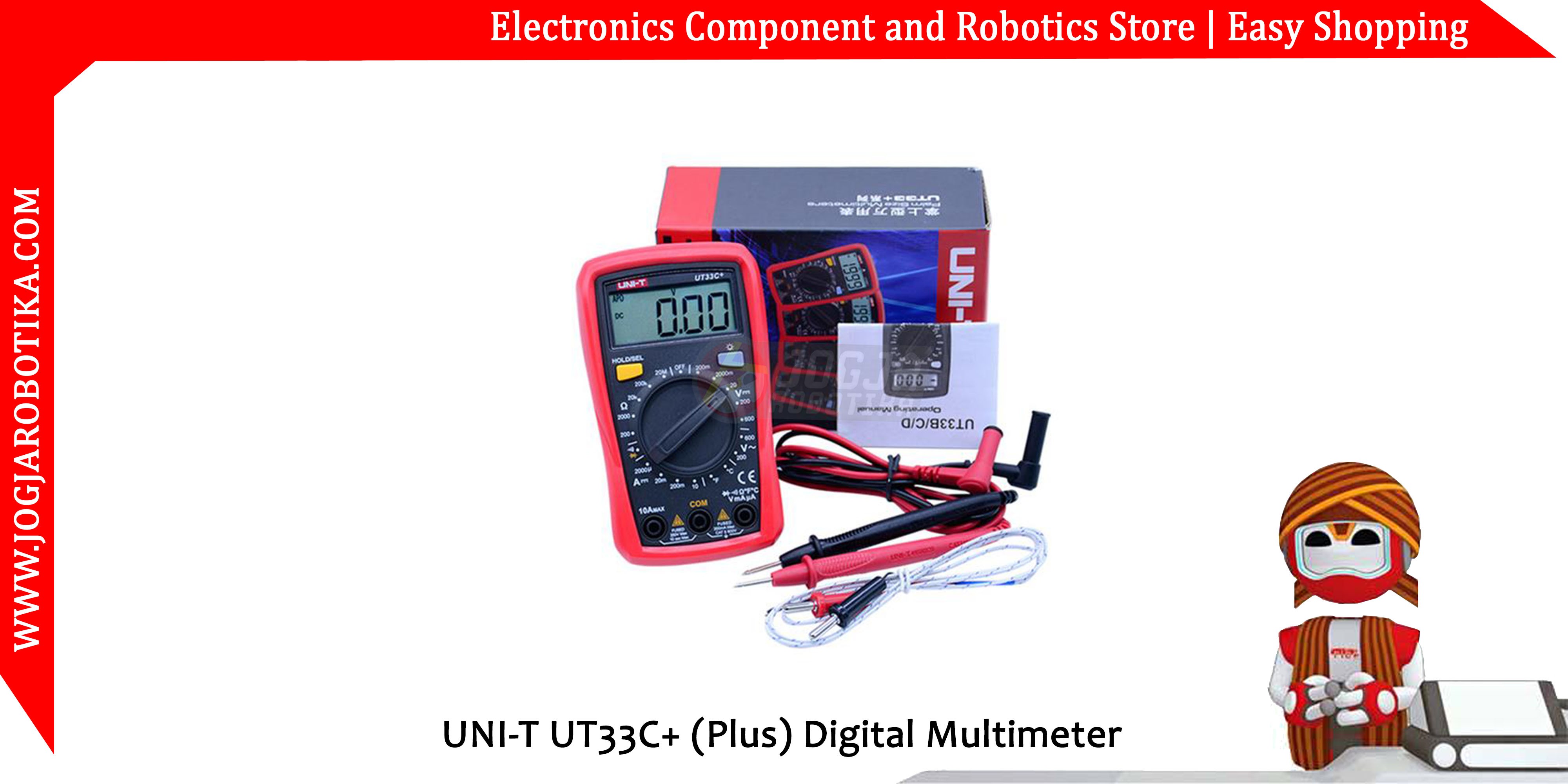jual UNI-T UT33C+ (Plus) Digital Multimeter