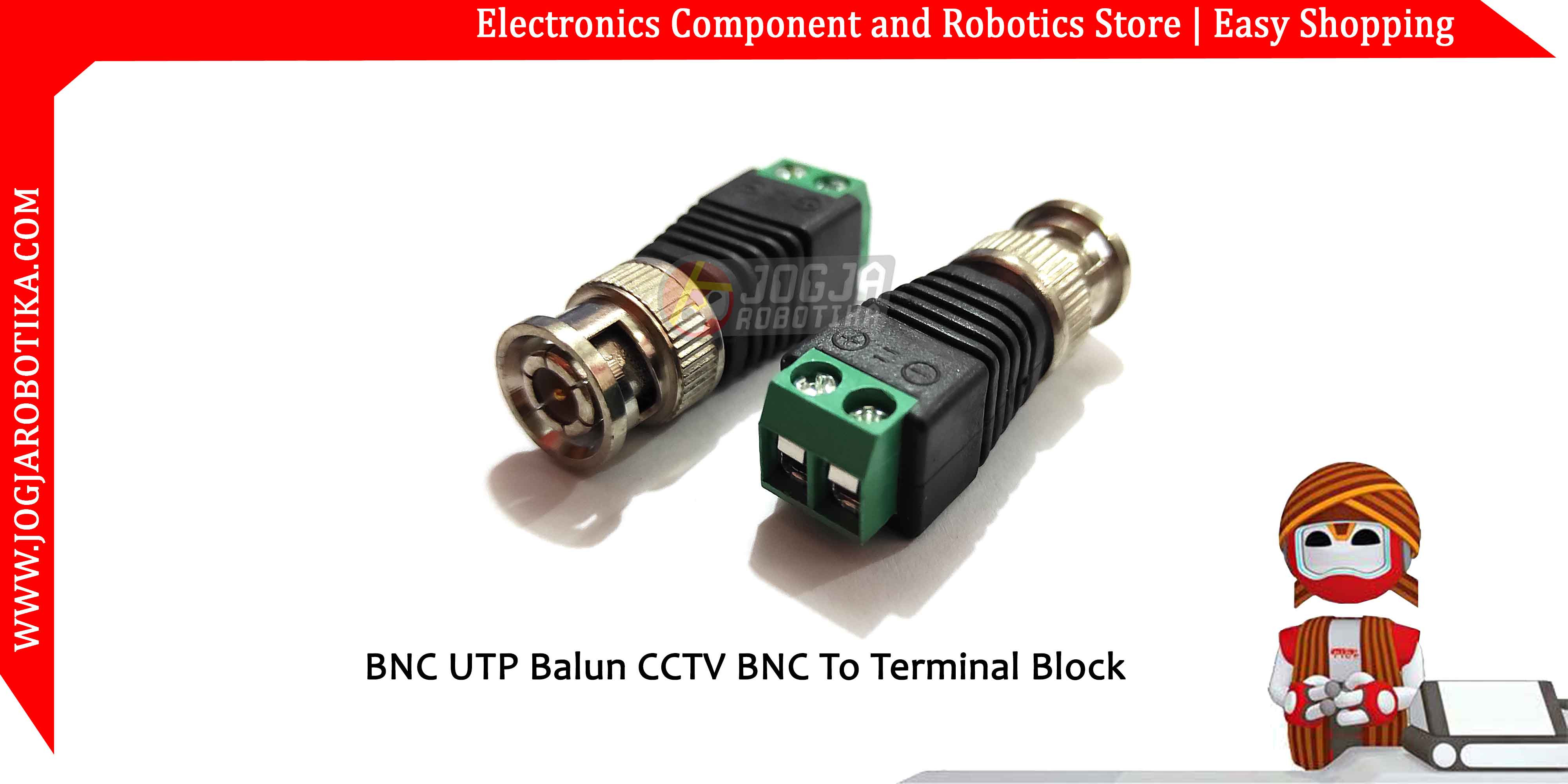 Jual BNC UTP Balun CCTV BNC To Terminal Block