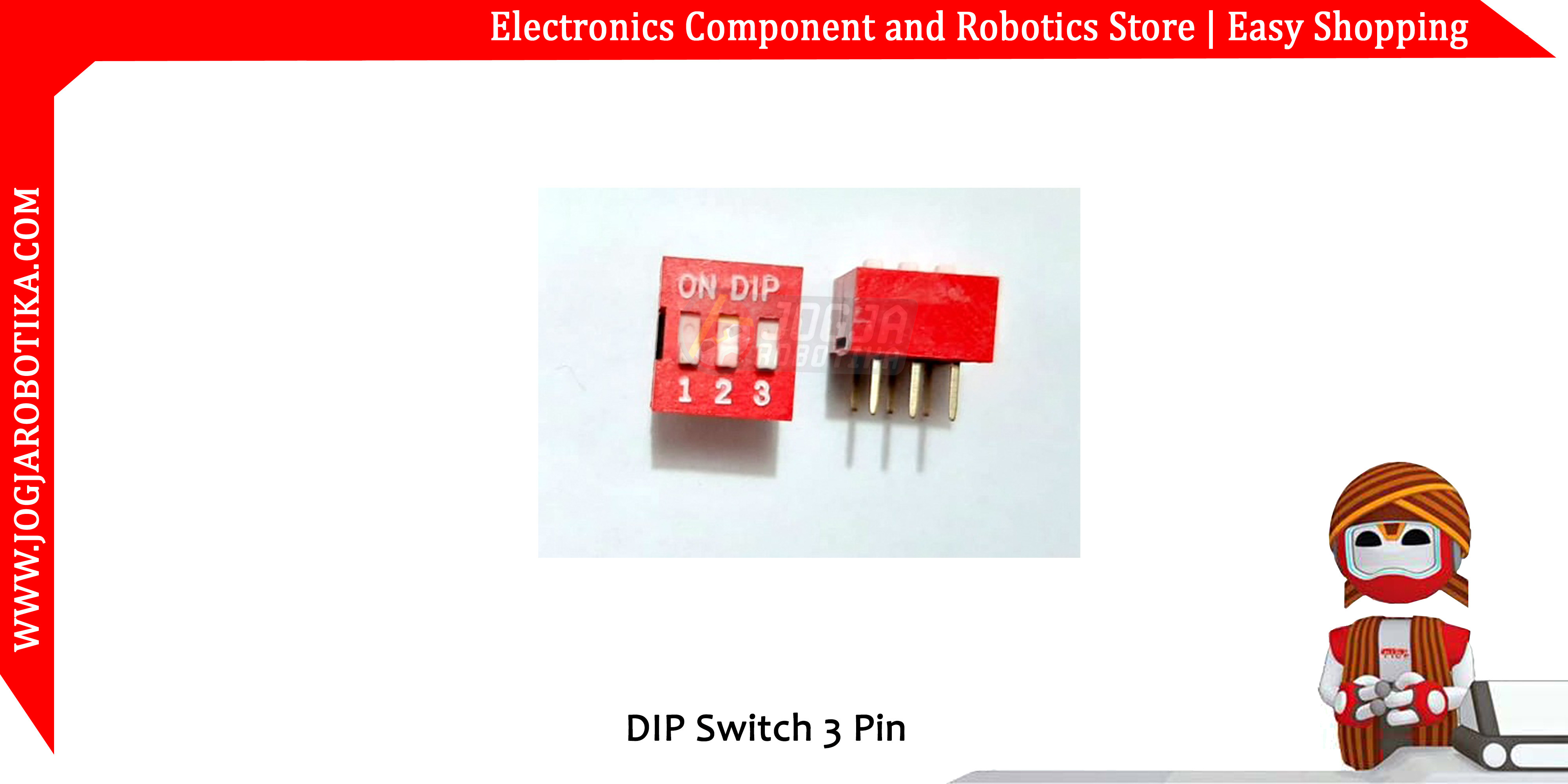 Jual DIP Switch 3 Pin