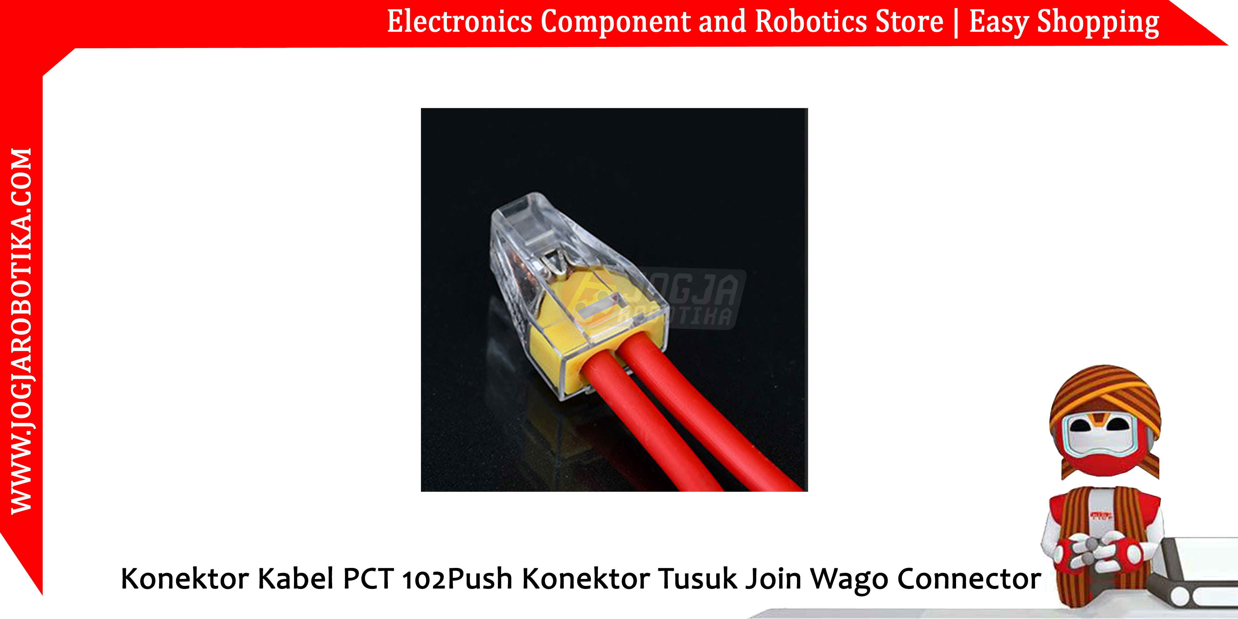 Konektor Kabel PCT 102 PCT102 Push Konektor Tusuk Join Wago Connector