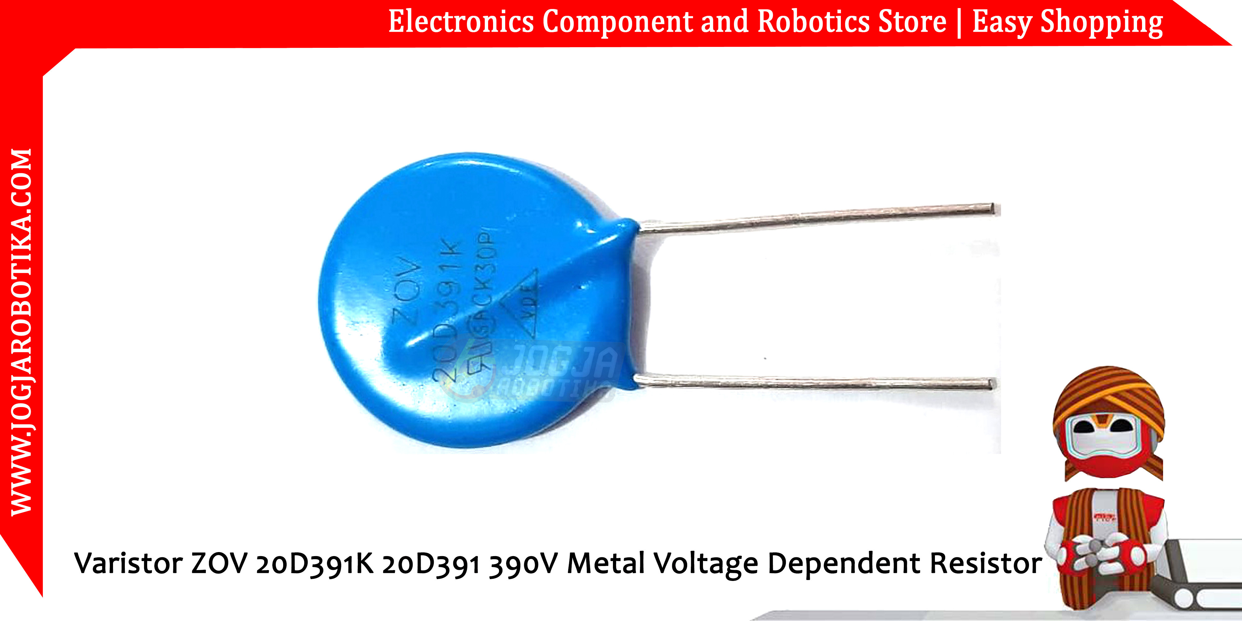 Varistor ZOV 20D391K 20D391 390V Metal Voltage Dependent Resistor ...