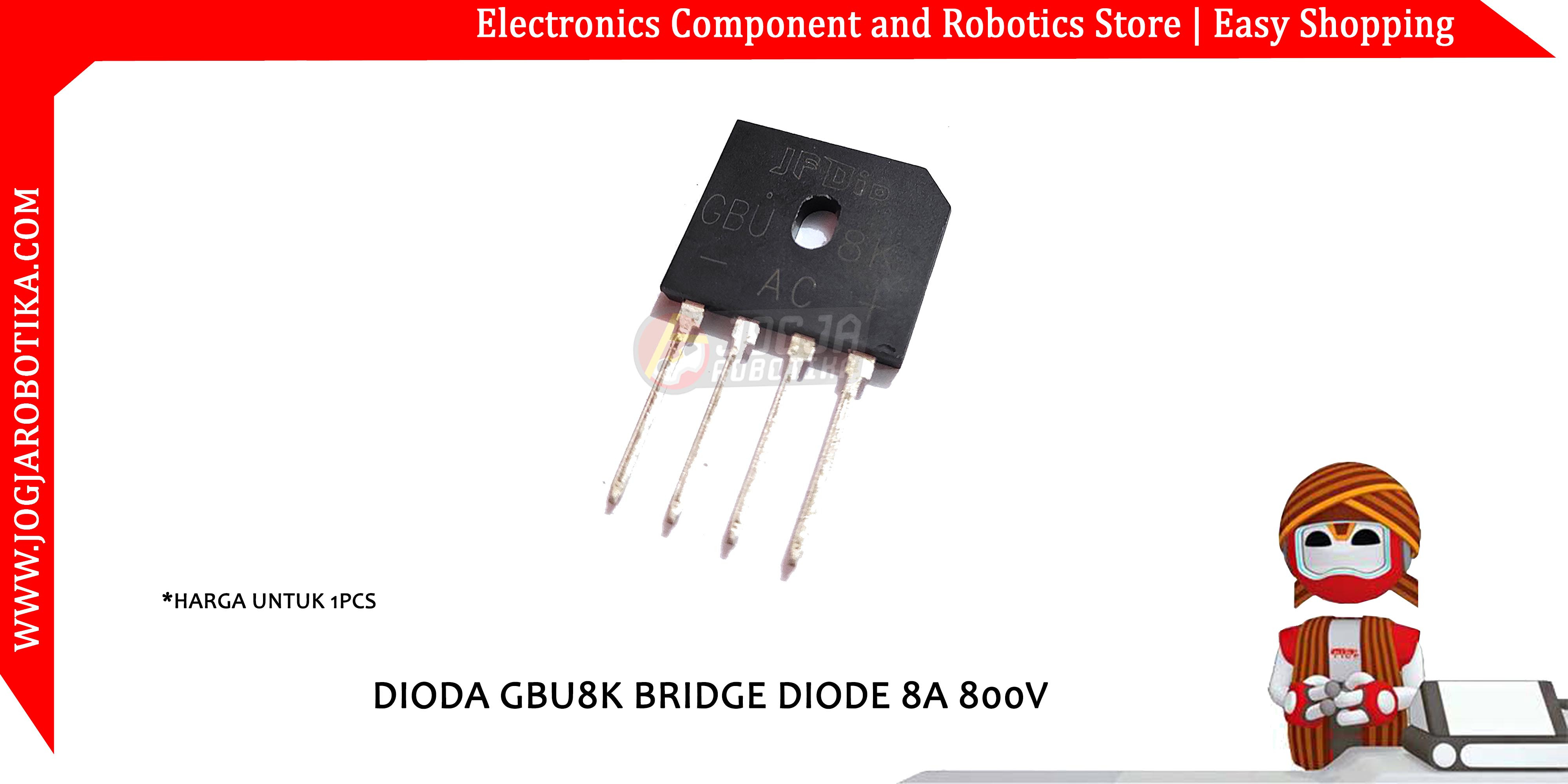 DIODA GBU8K BRIDGE DIODE 8A 800V