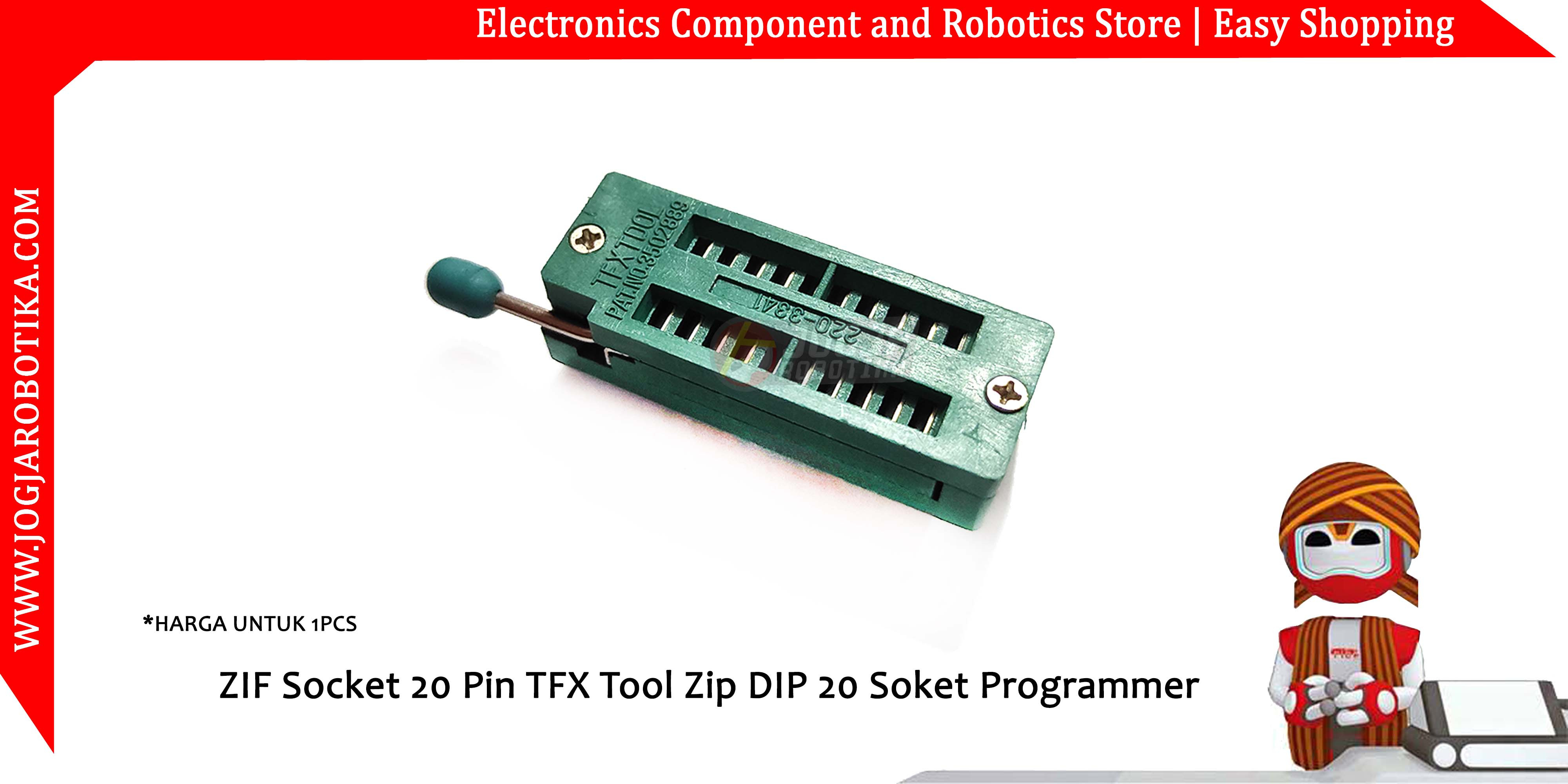 Jual ZIF Socket 20P