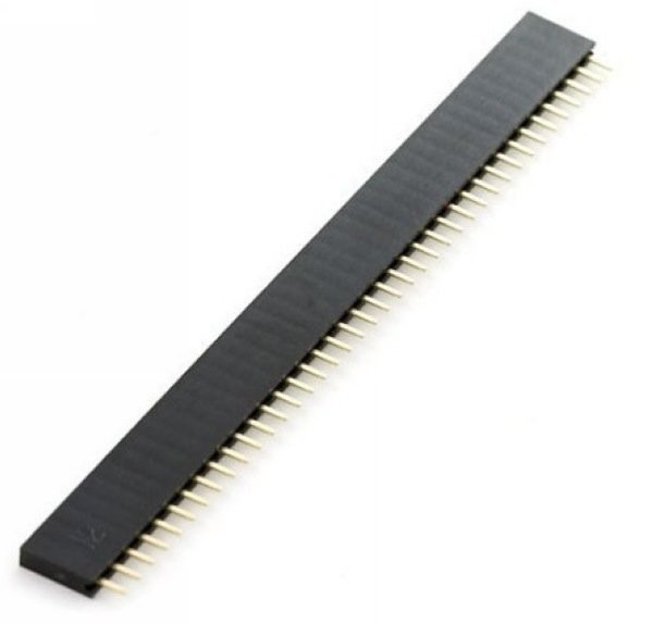 Jual 1x40 Pin Female Header Single Row (2.54 mm)