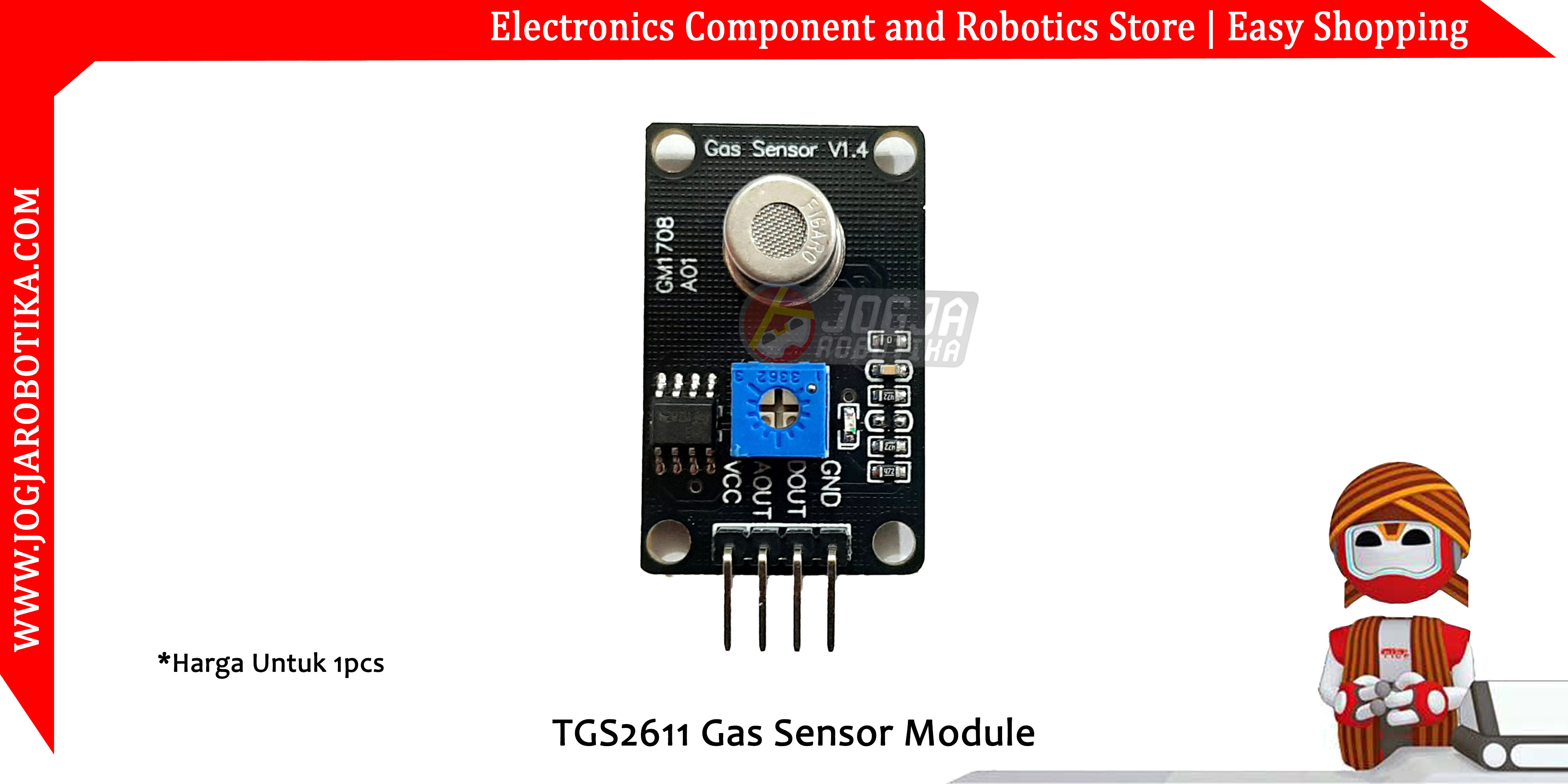 jual TGS2611 Methane Gas Sensor Module