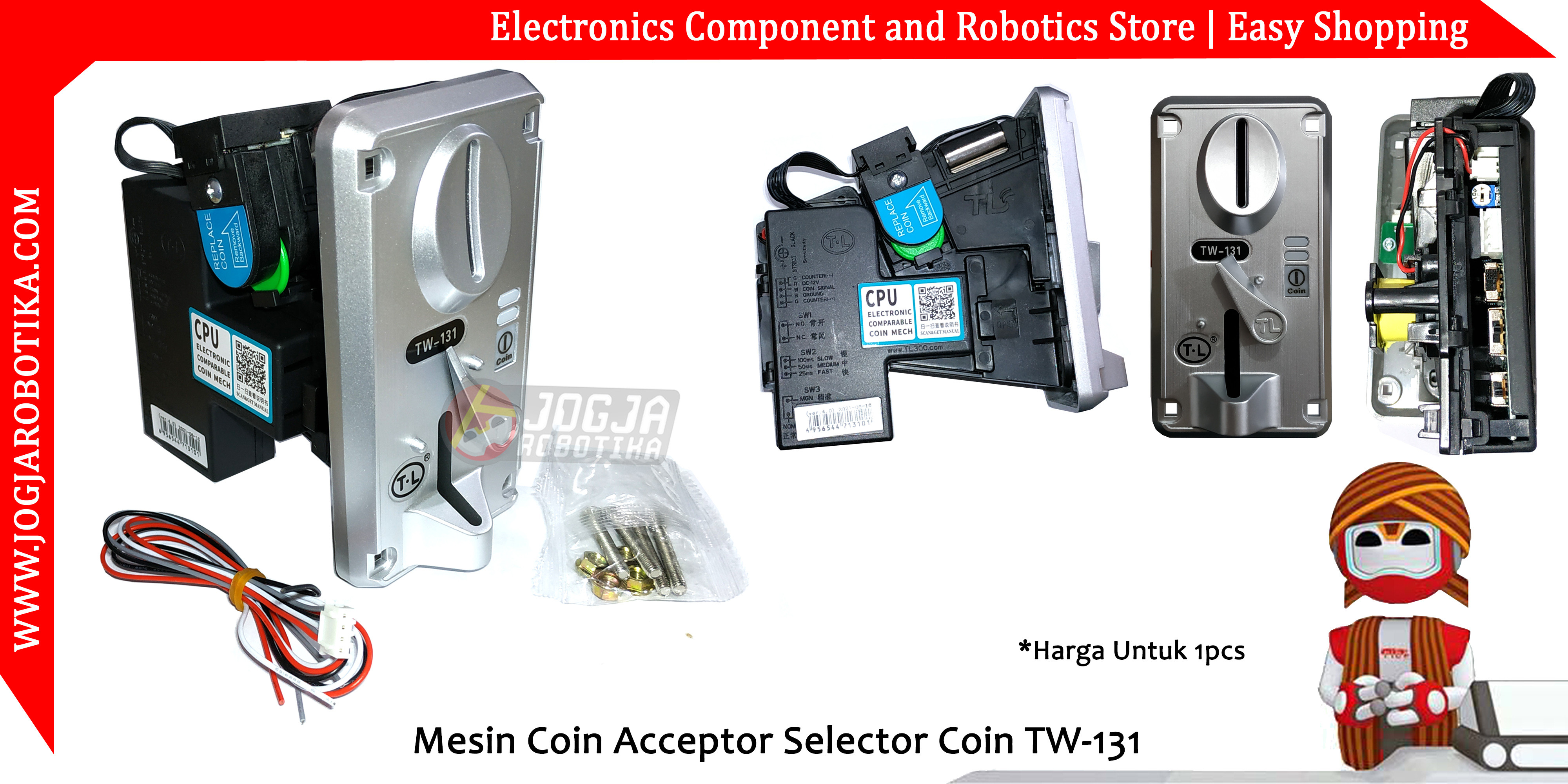 jual Mesin Coin Acceptor Selector Coin TW-131