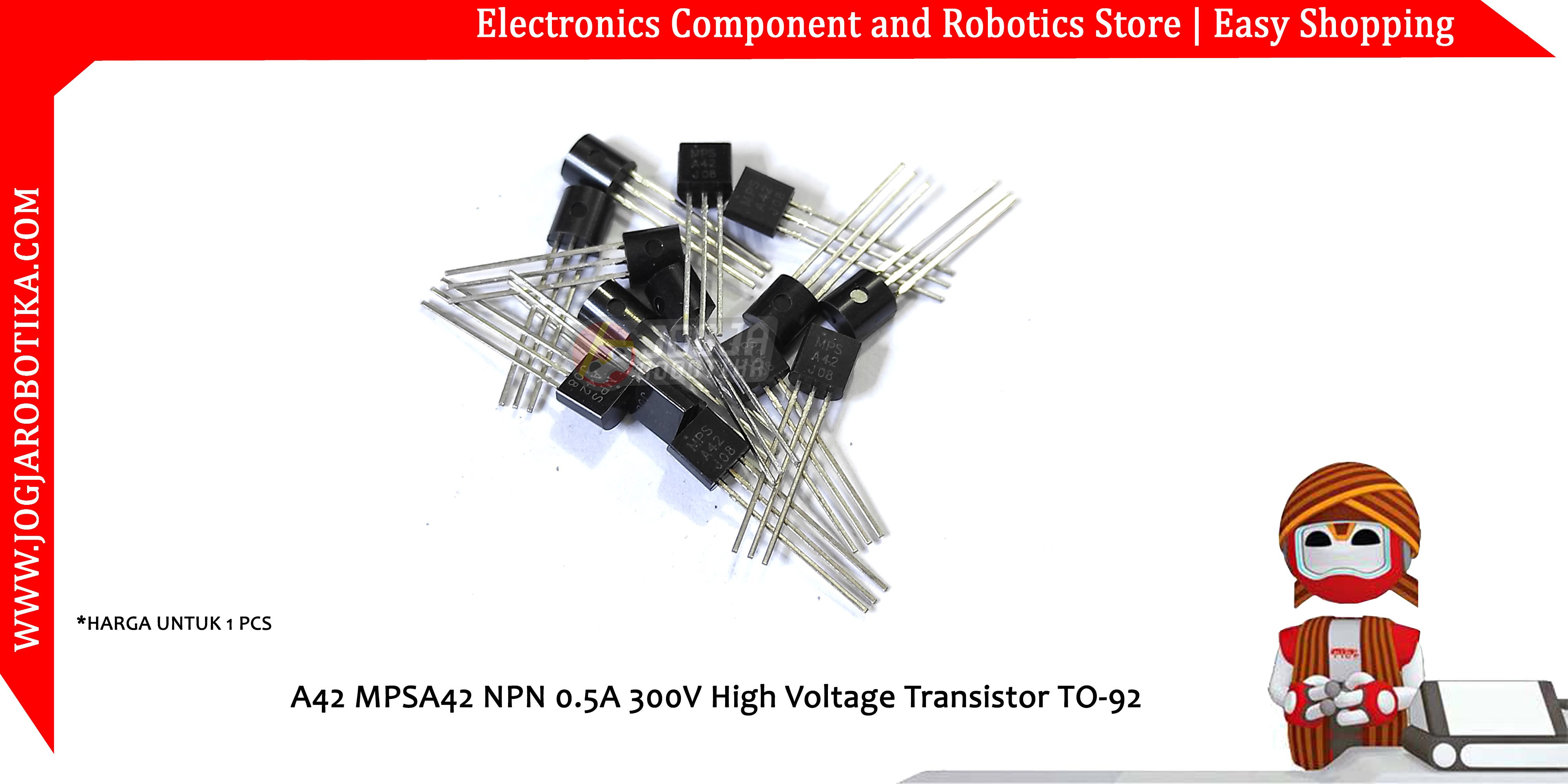 A42 MPSA42 NPN 0.5A 300V High Voltage Transistor TO-92