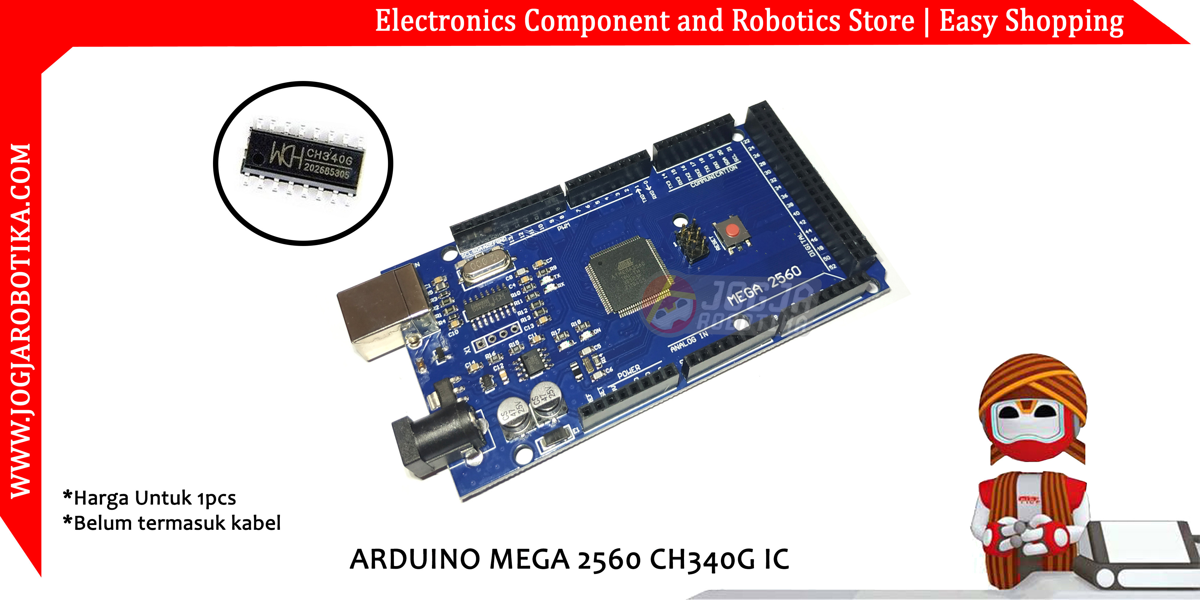 jual ARDUINO MEGA 2560 CH340G IC